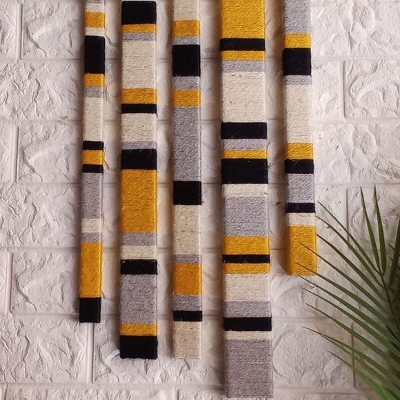 Art | Modern Textile Wall Decor Abstract Fiber Art Installation Unique ...